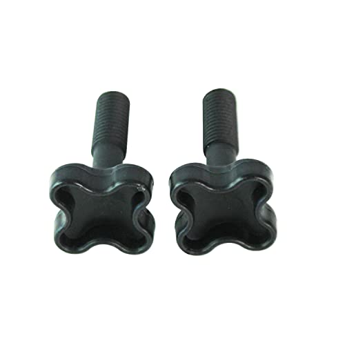 ZSHIYUIO Swing Fixing Screw,Diameter 0.43 Inch,M10 Torx Screws for Porch Garden Swing Canopy 2pcs(Black)