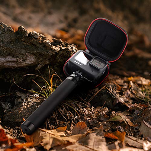 HSU Mini Carrying Case Compatible with GoPro Hero 11/10/9/8/7/(2018)/6/5 Black,Session 5/4,Hero 3+,AKASO/Campark/YI Action Camera and More,Protective Security Bag