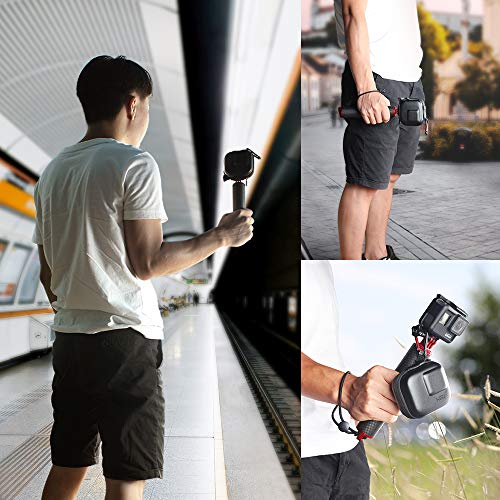 HSU Mini Carrying Case Compatible with GoPro Hero 11/10/9/8/7/(2018)/6/5 Black,Session 5/4,Hero 3+,AKASO/Campark/YI Action Camera and More,Protective Security Bag