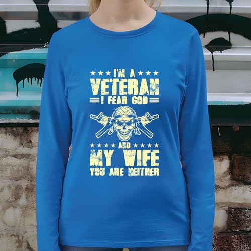 Gift for Fear God and Wife Lovers Perfect for Non Veterans Black and Muticolor Unisex Long Sleeve T Shirt