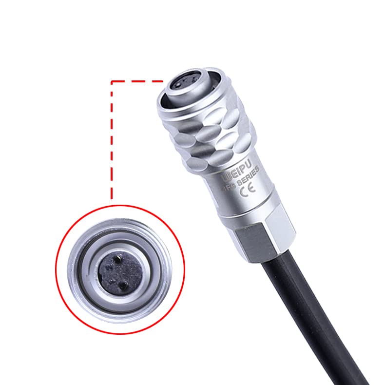 BMPCC D-Tap to 4K 6K Pro Power Cable Suitable for Blackmagic Pocket Cinema Camera 4K and Gold Mount V Mount Battery,Weipu SF6 2 Pin Female to P Tap,18 inch - 59 inch Length