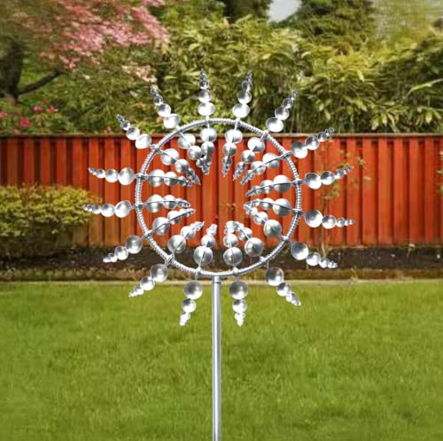 Magical Metal Windmills, Unique 3D Wind Spinners, Windmills Wind Spinner for Yard and Garden, Wind Catchers Metal Outdoor Patio Decorationā¦