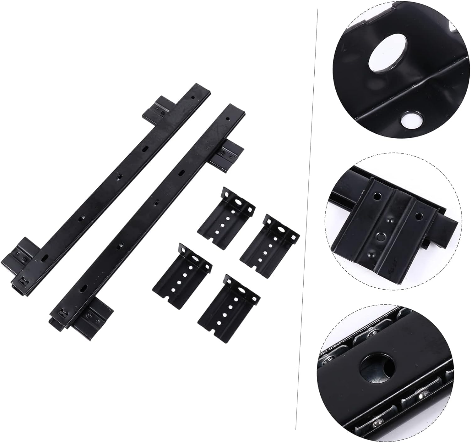 Drawer Glides,1 Pair Guide Furniture Slides Accessory Tray Drawers for Desk Keyboard Tray Slides Computer Drawer Tray Accessories Keyboard Tray Rails Keyboard Slide Drawer Slide Keyboard Tr