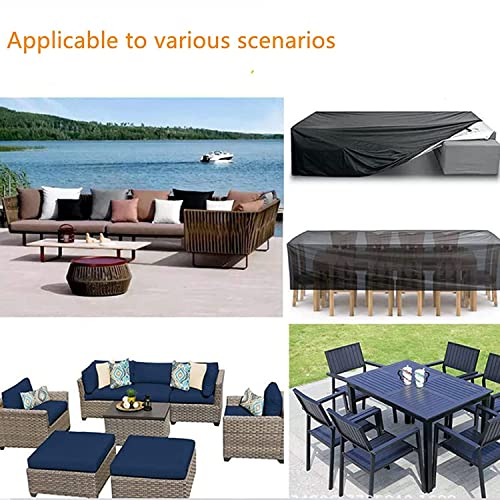 Outdoor Patio Furniture Cover for Rectangle Table & Chairs Waterproof Heavy Duty Seater Sofa Cover Extra Large Dustproof Bench Protector (91"x91"x28")