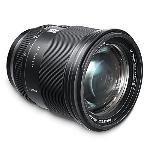 VILTROX PRO 75mm f/1.2 f1.2 Fuji x Mount APS-C Prime Lens for Fujifilm X Mount Camera X-T5 X-H2 X-H2S X-T30 II X-T4
