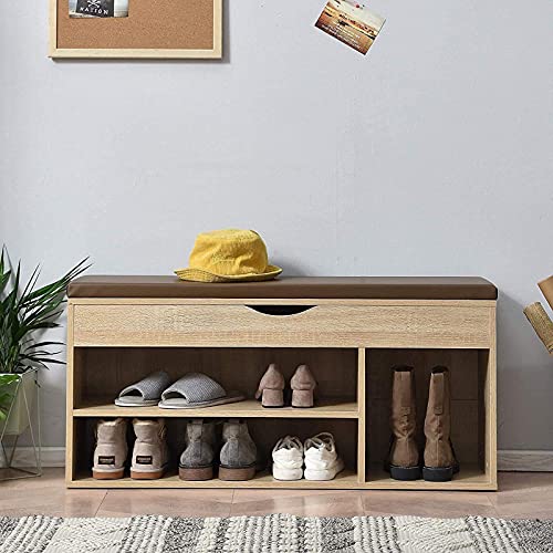 Leather Bench Cushion,Patio Garden Long Soft Bench Cushion for Outdoor Indoor Furniture 47x14inch Waterproof Non-Slip Thick Replacement Settee Sofa Leather Mat White