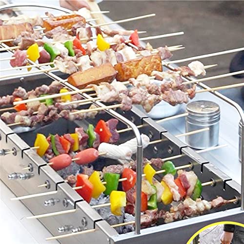 GEEKLLS Charcoal grills Stainless Steel Foldable BBQ Grill Electric Charcoal Grill Automatic Flip Barbecue Stove For Outdoor Picnic Home Garden Part