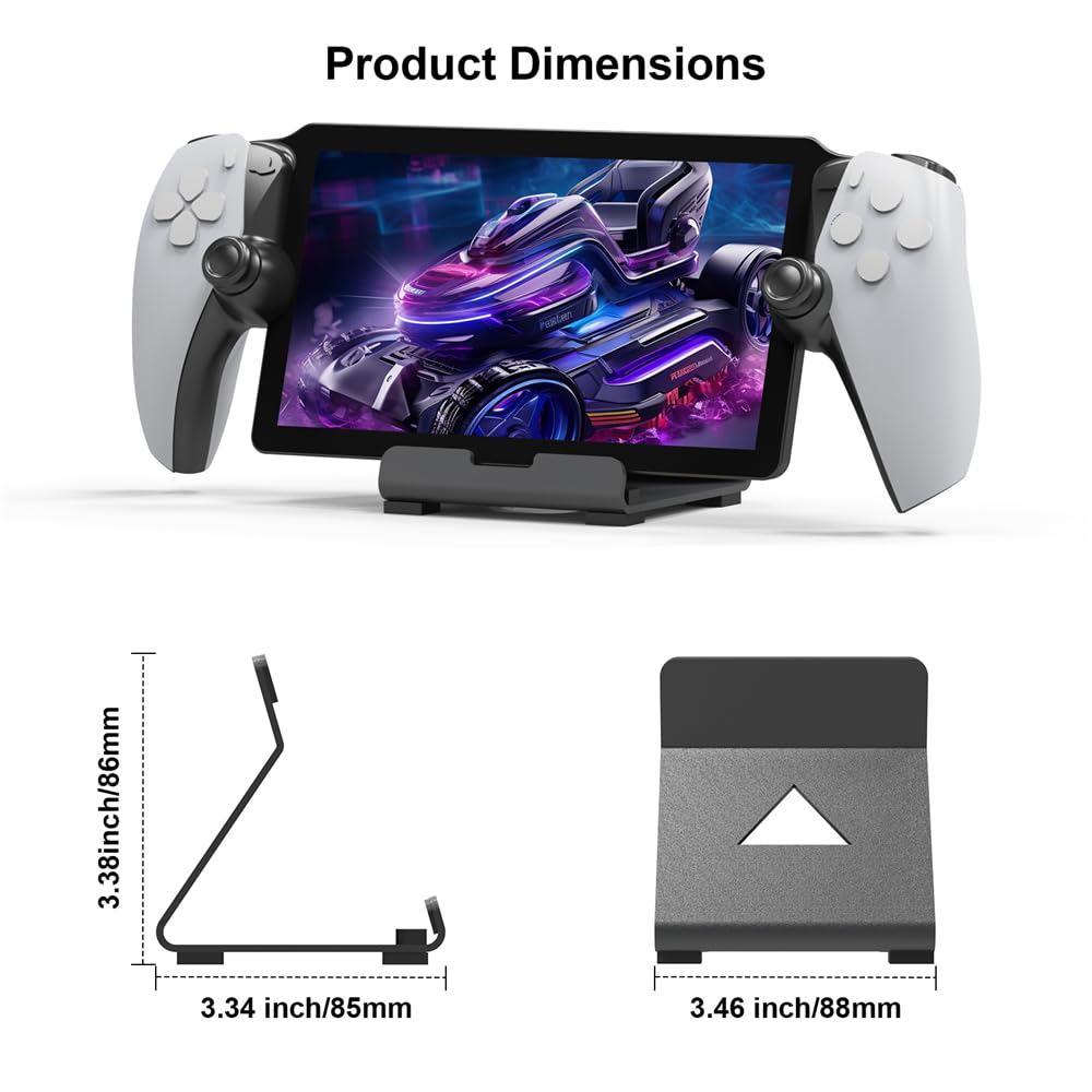 Handheld Game Console Holder Tablets Stand,Tablet Stand for Playstation Portal/for Rog Ally/for Legion Go Game Machine Tablet Stand Holder Accessories (Black)