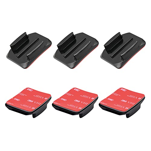 Haoyou Curved Adhesive Helmet Mount Compatible with Gopro Hero 11,10, 9, 8, 7, 6, 5, 4, 3+, 3 Cameras (6pcs)