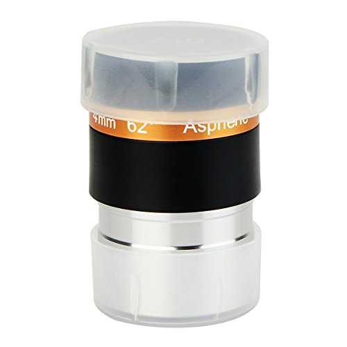 SVBONY Eyepieces 4mm Telescopes Lens Wide Angle 62 Degree Aspheric Eyepiece HD Fully Coated Telescope Accessory for 1.25 inches Astronomic Telescopes