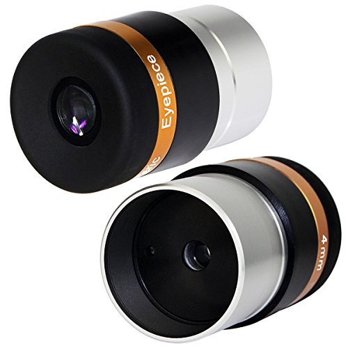 SVBONY Eyepieces 4mm Telescopes Lens Wide Angle 62 Degree Aspheric Eyepiece HD Fully Coated Telescope Accessory for 1.25 inches Astronomic Telescopes