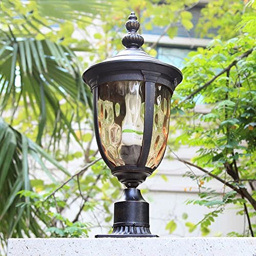 MODEBHD E27 European Retro Outdoor Lantern Column Lamp Tradition Victoria Waterproof Decoration Table Lamp Balcony Aisle Corridor Garden Courtyard Street Post Light Lighting Bollard Lamps