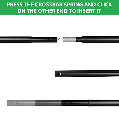 HPUSN Backdrop Stand - 10ft x 7ft Adjustable Photoshoot Backdrop - Photo Backdrop Stand for Parties - Backdrop Includes Travel Bag, Sand Bags, Clamps - Photo Video Studio