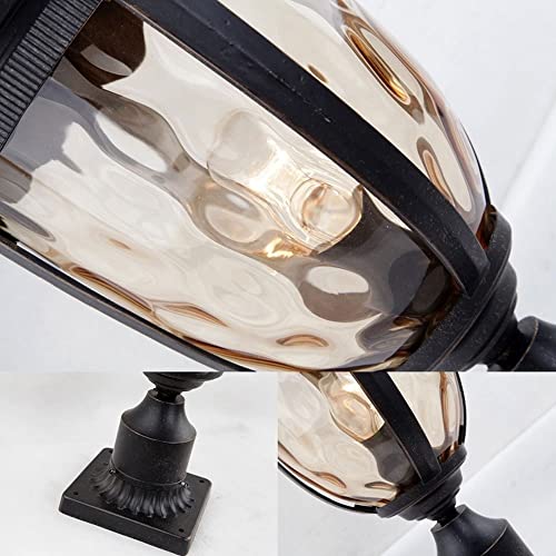 MODEBHD E27 European Retro Outdoor Lantern Column Lamp Tradition Victoria Waterproof Decoration Table Lamp Balcony Aisle Corridor Garden Courtyard Street Post Light Lighting Bollard Lamps