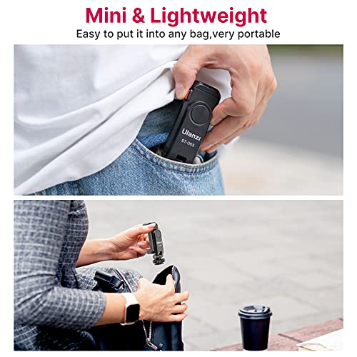 Phone Tripod Mount Holder for iPhone - ULANZI ST-06S Camera Hot Shoe Phone Mount 2 Cold Shoe Phone Holder Compatible for iPhone Android Sony Canon DJI Ronin S/SC Zhiyun Gimbals