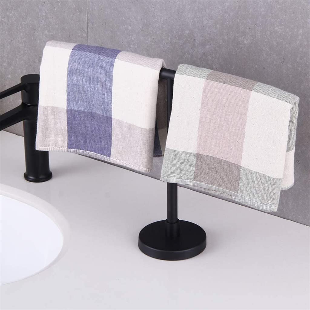 YTYZC Movable Free-Standing Hand Towel Holder Standing Tree Rack Bath Towel Stand Bathroom Vanities Countertop