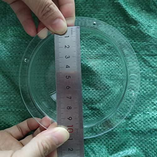 Trolleyshop Diameter 3.94 inch/100MM w/ 4 Holes Acrylic Dome Flange Clear Plastic Hemisphere Indoor/Outdoor CCTV Replacement Clear Dome Camera Cover Security Dome Camera Housing