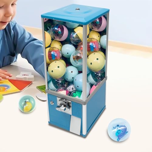 CNCEST 10.24 * 10.24 * 25.2in Vending Machine,Candy Vending Machine with Keys-Cash Box Capacity:700-800 Coins,for Retail Stores/Amusement Parks/Hypermarkets (Yellow)