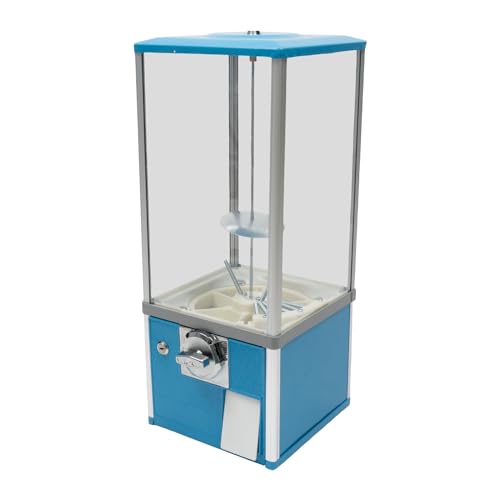 CNCEST 10.24 * 10.24 * 25.2in Vending Machine,Candy Vending Machine with Keys-Cash Box Capacity:700-800 Coins,for Retail Stores/Amusement Parks/Hypermarkets (Yellow)