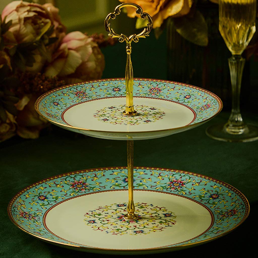 Porcelain Dinner Set Kitchen Tableware Set,Ceramics Dinnerware Set, 50 Pieces Bone China Plates and Bowls Sets for Family Gathering - High-Grade Enamel Dinner Set with Fruit Dish