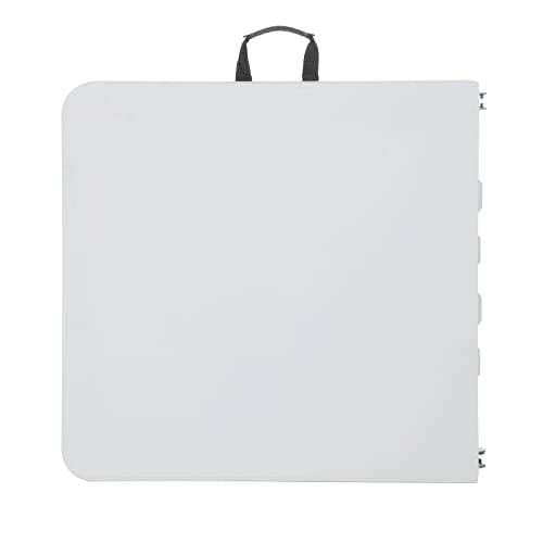 Aoeiye TL-122C 4ft Folding Table Plastic Fold in Half w/Handle Heavy Duty Portable Indoor Outdoor for Garden Party Picnic Camping BBQ Dining Kitchen Wedding Market Event