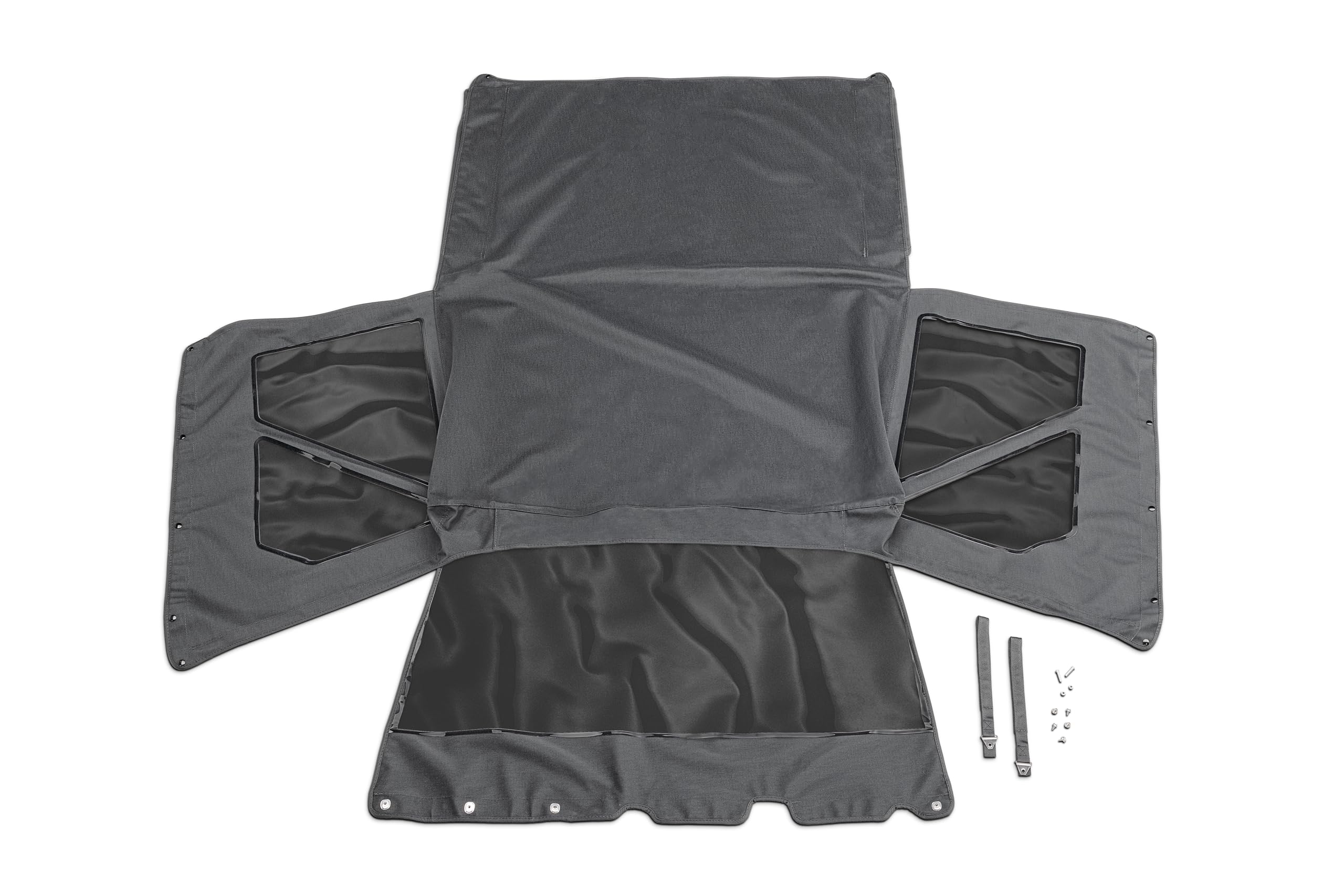 Rampage Factory Replacement Soft Top | Vinyl, Black Diamond Color with Tinted Windows | 98635 | Fits 1986 - 1994 Suzuki Samurai