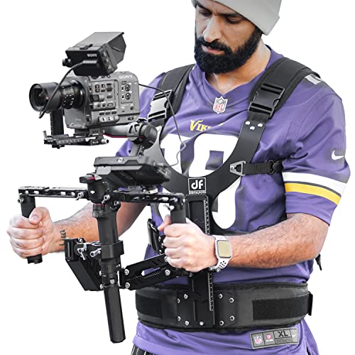 DF DIGITALFOTO Thanos-SE Support Vest Rig System,Filmmakers Kit Gimbal SteadiCam Compatible with DJI RS2/RS 3 PRO Mini/Ronin S,ZHIYUN Crane 3S for Videographer Smoothing footage 4.4-17.6 lbs Load