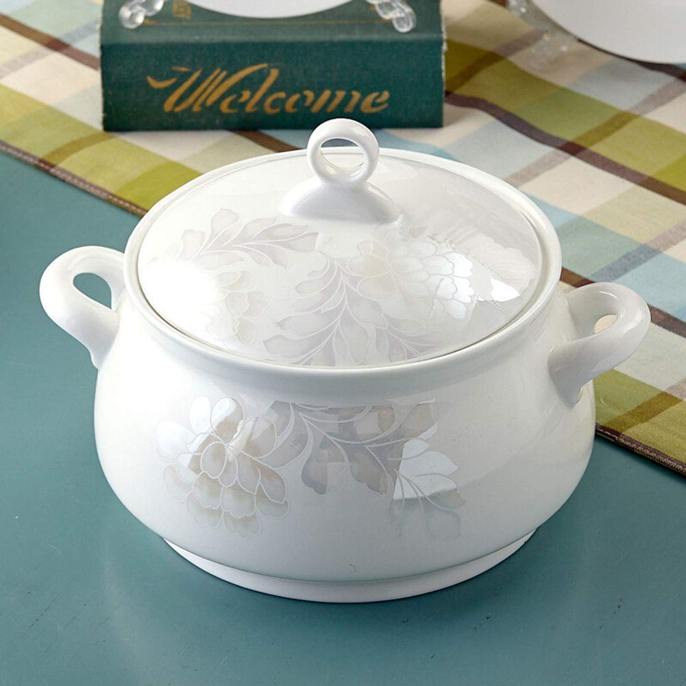58 Pieces Dinnerware Set, European High-Grade Ceramics Dishes Set, Dinner Plates, Salad Bowls, Dessert Plates, Dishwasher and Microwave Safe, Great Gift