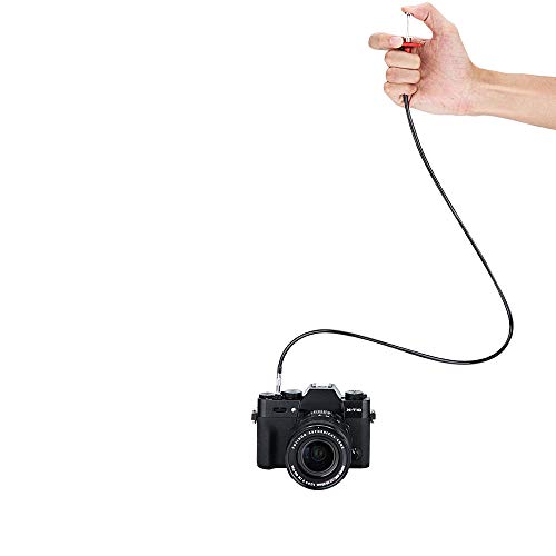 JJC Mechanical Shutter Release Cable Cord with Bulb-Lock for Fuji Fujifilm X-T5 X-T4 X-T3 X-T30 X-PRO3 X100V X-T2 X-T20 X-PRO2 X100F X-E4 X-E3,Sony RX1R II RX10 IV III,Lecia M10 M9,Nikon Df F3 & More