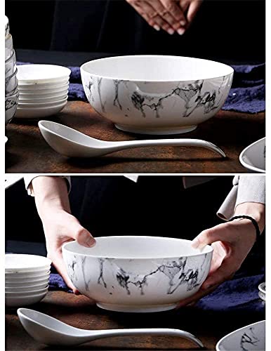 GagalU Dinner SetsDinnerware Set for Home or Special Restaurant, 55PCS Chinese Style Bone China Dinnerware Set Household Phnom Penh Ceramic Bowl Dishes Plate Service for 10