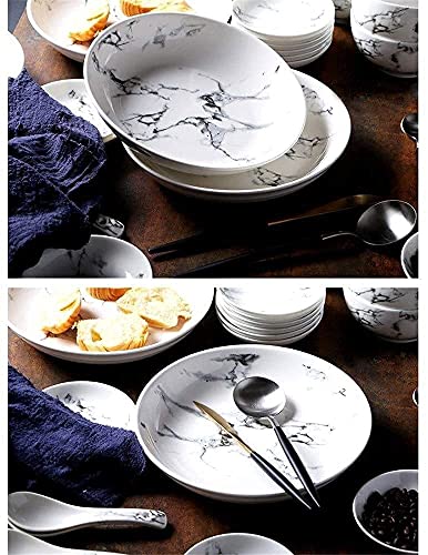GagalU Dinner SetsDinnerware Set for Home or Special Restaurant, 55PCS Chinese Style Bone China Dinnerware Set Household Phnom Penh Ceramic Bowl Dishes Plate Service for 10