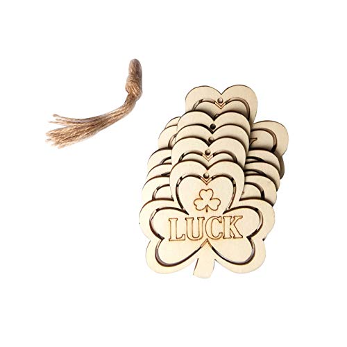 Crystal Ornament Leaves Wood Log Decoration Wood Wooden Luck Chips Handicraft Carved Color Chips Decoration & Hangs Garden Gnomes Outdoor (Wood Color, One Size)