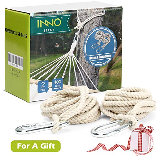 Brazilian Hammock Indoor +2 Tree Swing Hanging Straps Hammock Extra Large Canvas Canvas Hammock with Carry Bag for Patio Porch Garden Backyard Lounging Outdoor and Indoor