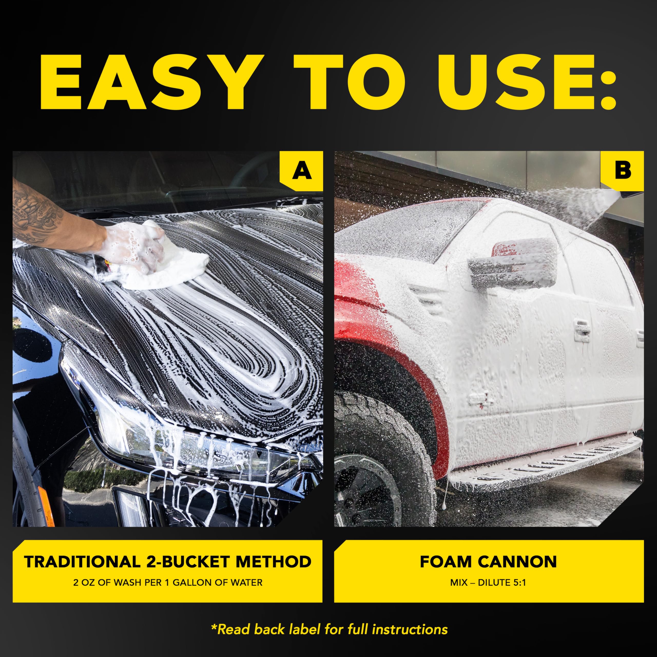 Meguiar's Gold Class Car Wash, Car Wash Foam for Car Cleaning - 64 Oz Container