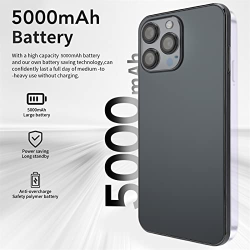 LJCM 3G Mobile Phone, 6.6 Inch HD Screen 7731E Quad Core 2.4G 5G Dual Band WiFi (#3)