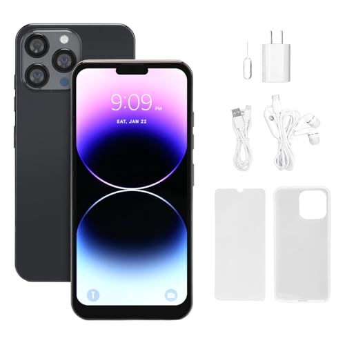 LJCM 3G Mobile Phone, 6.6 Inch HD Screen 7731E Quad Core 2.4G 5G Dual Band WiFi (#3)