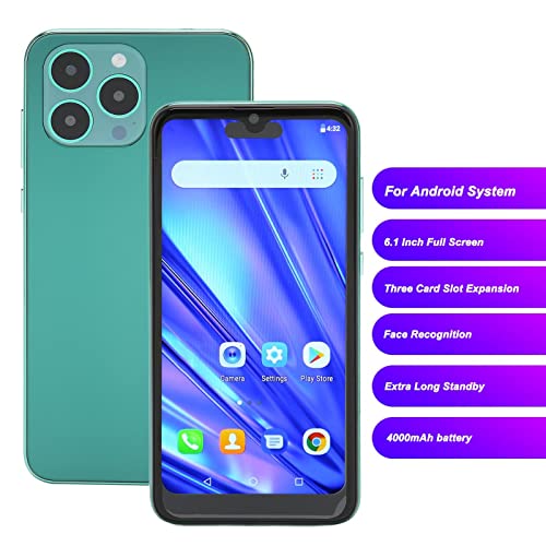 LJCM Mobile Phone, RAM 4GB ROM 32GB 6.1 Inch 3500mAh Smartphone Ultra Thin 8MP 10.1 (US Plug)