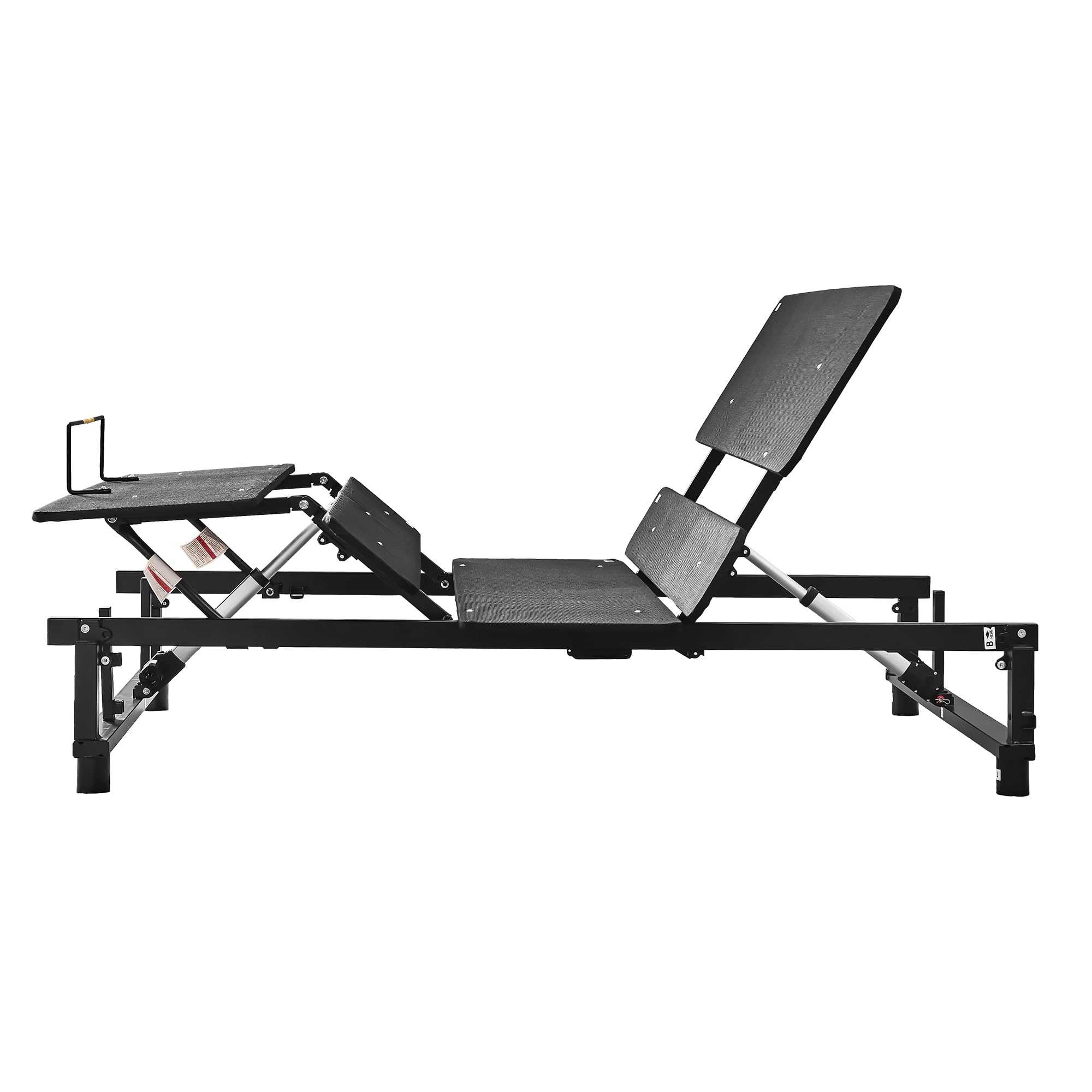 LETSFUN Queen Size Adjustable Bed Base Frame Head and Foot Incline Quiet Motor Zero Gravity,Antique Black