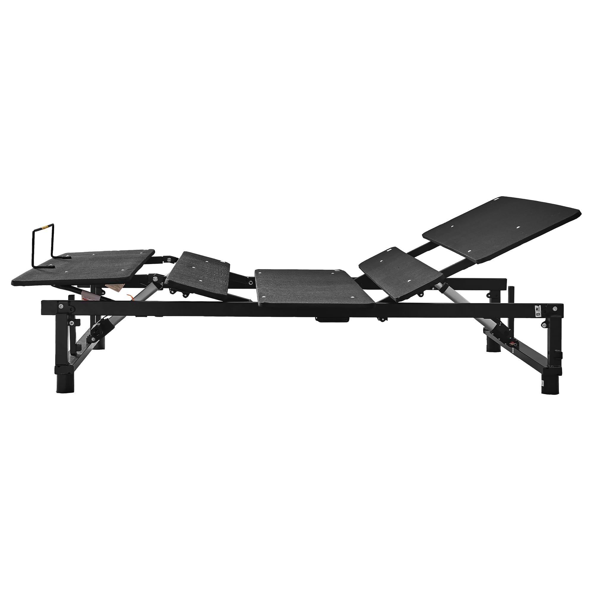 LETSFUN Queen Size Adjustable Bed Base Frame Head and Foot Incline Quiet Motor Zero Gravity,Antique Black