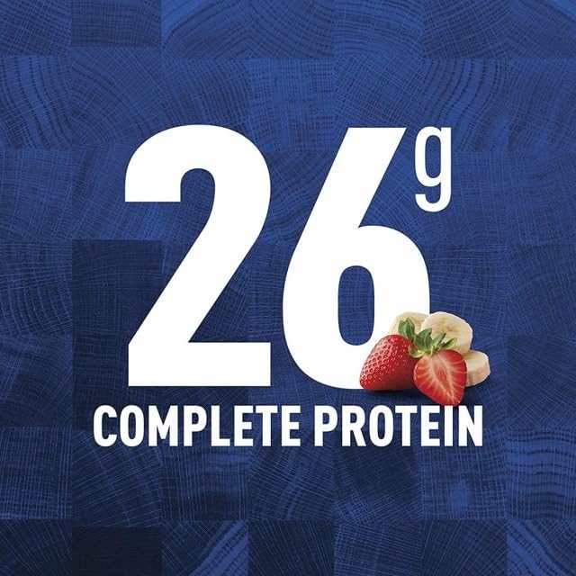 Fairlife Core Power 26g Protein Milk Shakes, Strawberry Banana, (Pack of 2) Made with Canadian Milk, 414mL/14 fl. oz. (Shipped from Canada)