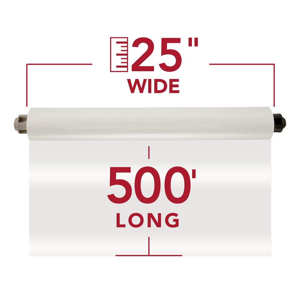 GBC Thermal Laminating Film, Rolls, Nap I, Ultima 65 EZ Load, 1.5 Mil, 25" x 500', 2 Pack (3000004EZ)