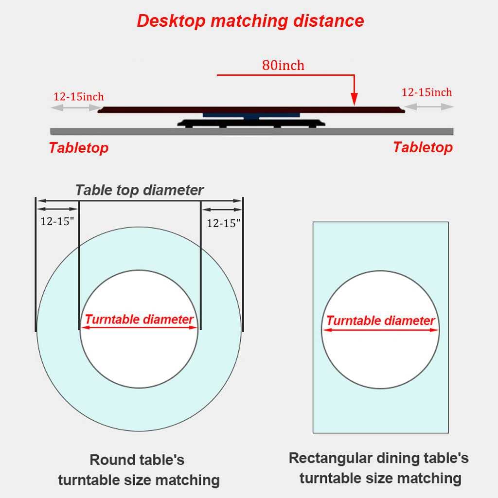 30" Glass Lazy Susan Turntable Dining Table Centerpiece with Swivel Assist System Round Tabletop Rotating Tray Large Serving Plate Silent & Smooth Spin