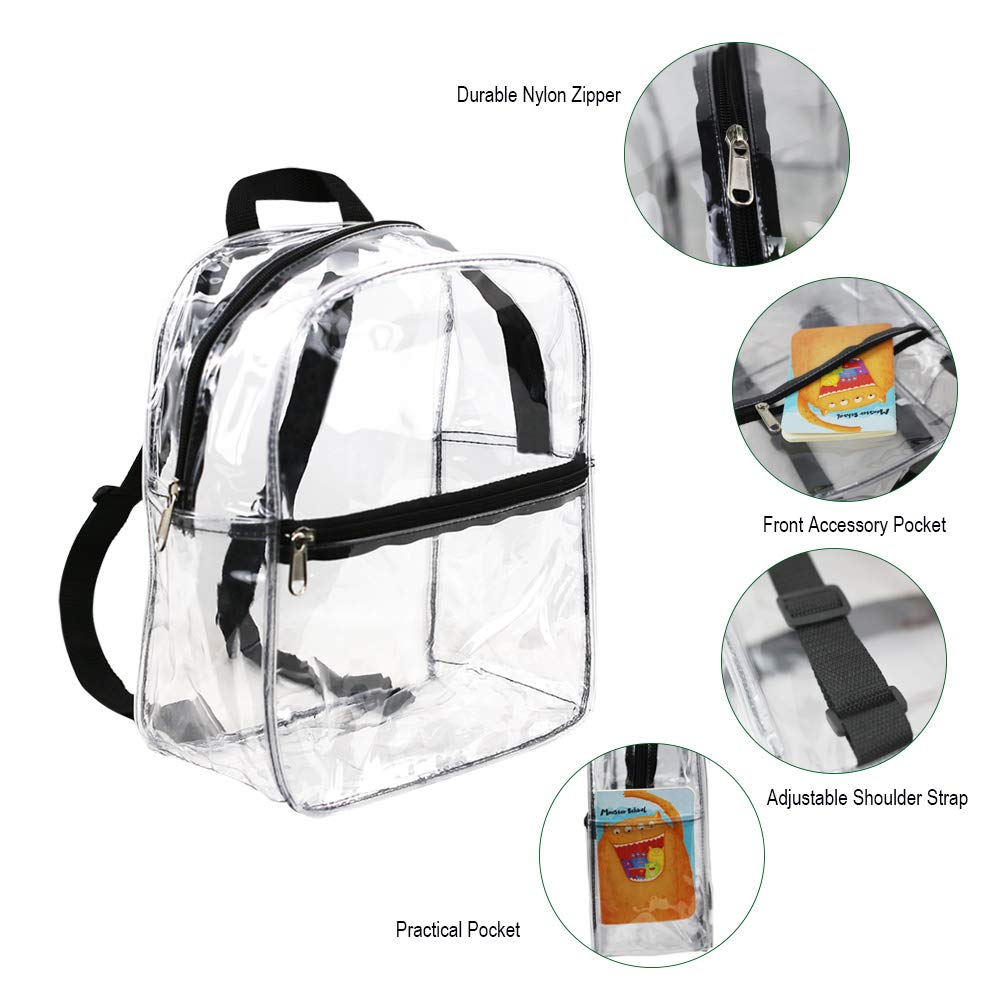 Stadium Approved Clear Mini Backpack,Clear Bag Stadium Approved,Clear Crossbody Purse Bag for women and men