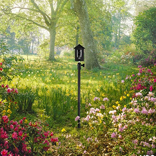Holicfun Ground Stake Mount Stand with Weather-Resistant Silicone Cover Skin for Stick Up Cam Battery (3rd Generation)