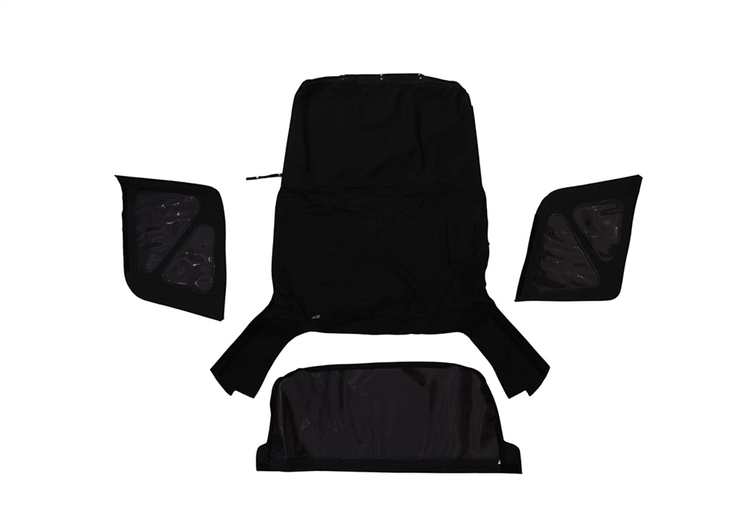 RAMPAGE PRODUCTS 99835 Factory Replacement Soft Top for 2007-2010 Jeep Wrangler JK Unlimited, Black Diamond w/Tinted Windows