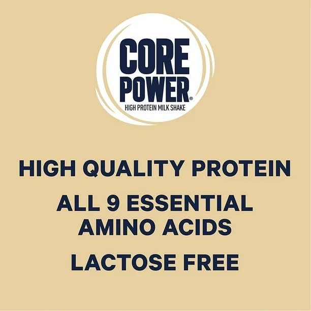Fairlife Core Power 26g Protein Milk Shakes, Vanilla, Made with Canadian Milk, 414mL/14 fl. oz. (Pack of 12) Shipped from Canada