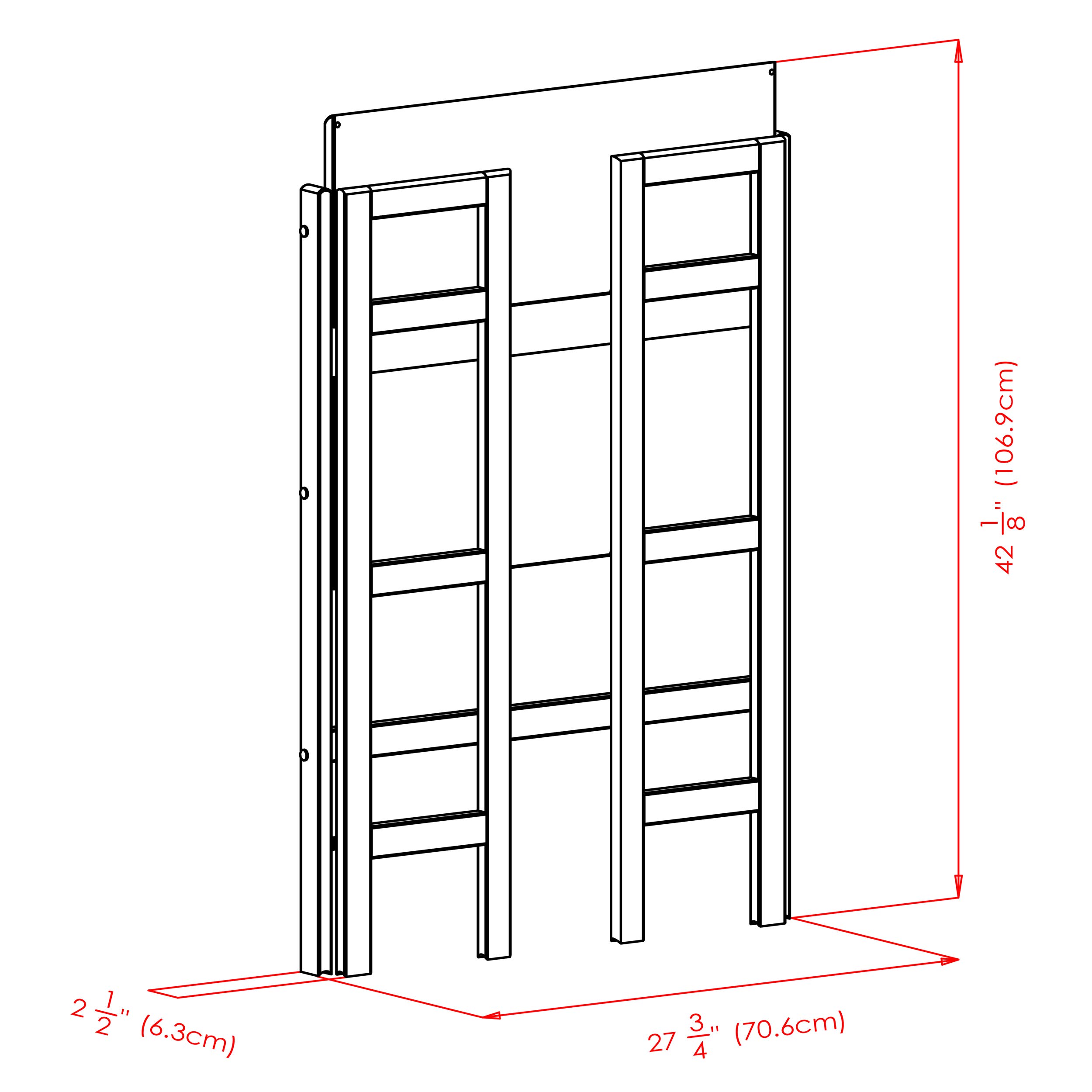 Winsome Wood Terry Shelving, Black