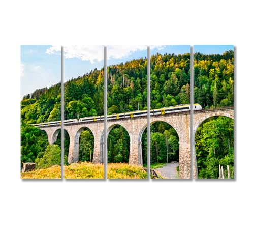 Ravenna Bridge in Black Forest Baden-Wurttemberg Germany Canvas Print 3 Panels / 36x24 inches