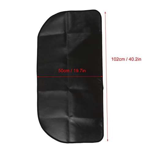 plplaaoo Grill Mat,BBQ Grill Mat,Grill Mat for Outdoor Grill,Double Sided Silicone Fireproof Fire Pit Mat,Reusable Foldable Under Grill Mat for Outdoor Camping,Garden,Yard Picnic(102 * 50CM Oval)