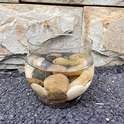 River Stones, Plants, Gardens, Landscapes, Succulents, Highly Polished Decorative Pebbles in Shapes and Sizes from 1-3 inches. (18LB, 1)